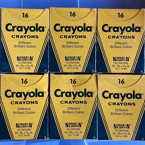 Crayola | Office | Vintage 8s Crayola Crayons Lot Of 6 Boxes 6 Crayons ...